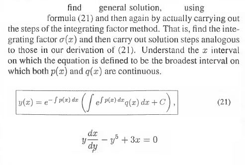 Solved find general solution, using formula (21) and then | Chegg.com