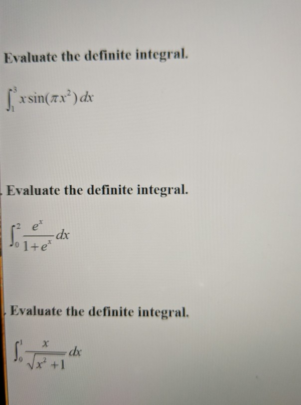 Solved Evaluate the definite integral. [xsin(kx) dx Evaluate | Chegg.com