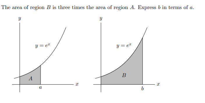 Solved The area of region B is three times the area of | Chegg.com