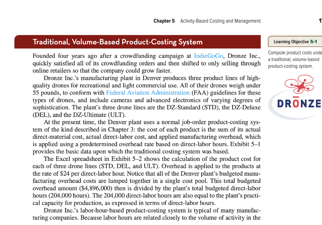 Chapter 5 Activity-Based Costing and Management | Chegg.com