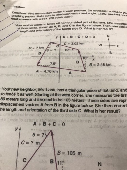 Solved graphing parnd the resultant h problem. Do nal ao | Chegg.com