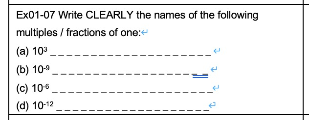 Solved Ex01-07 Write CLEARLY the names of the following | Chegg.com
