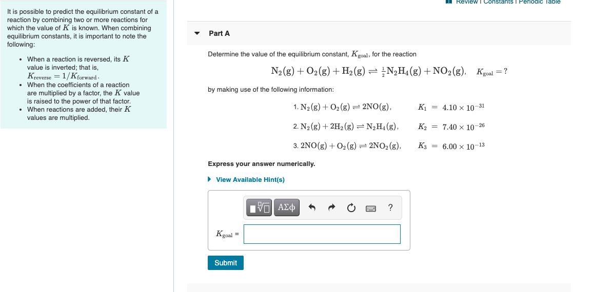 Solved ReviewI Constants riodic Table It is possible to | Chegg.com
