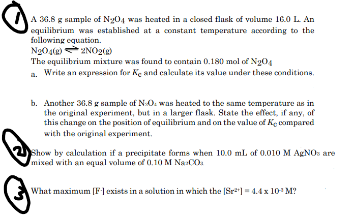 Solved A 36.8 ﻿g sample of N2O4 ﻿was heated in a closed | Chegg.com