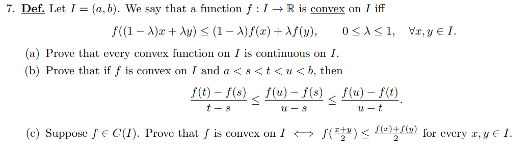 Solved Def Let Iab We Say That A Function Fi→r Is 