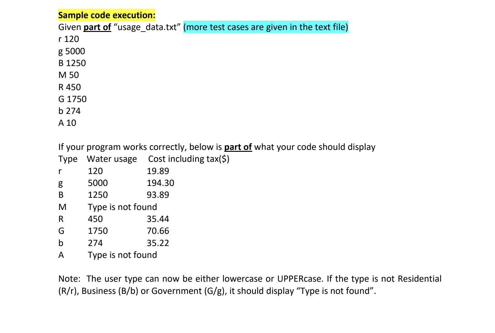 HW 5 Problem 1 (35 noints): Water hill calrulation | Chegg.com