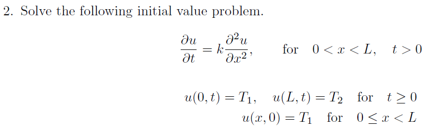 Solved 2. Solve the following initial value problem. | Chegg.com