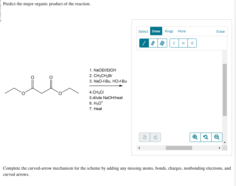 Solved Predict the major organic product of the reaction. 1. | Chegg.com