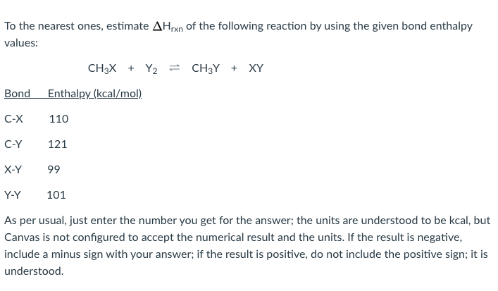 Solved To the nearest ones, estimate AHrxn of the following | Chegg.com