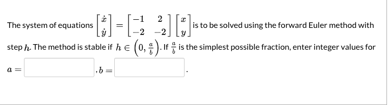 Solved 2 -1 2 The system of equations is to be solved using | Chegg.com