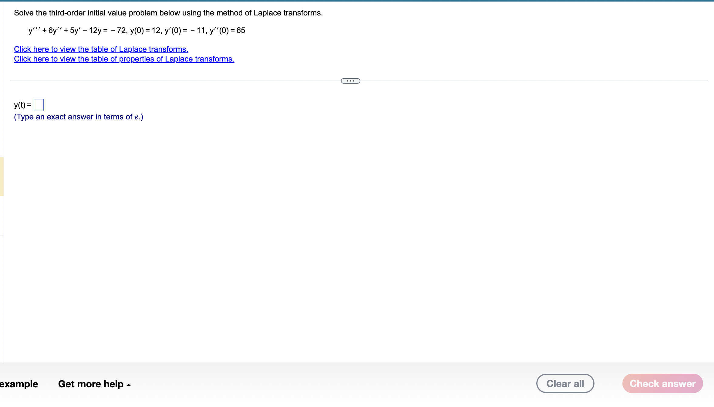 Solved Solve the third-order initial value problem below | Chegg.com