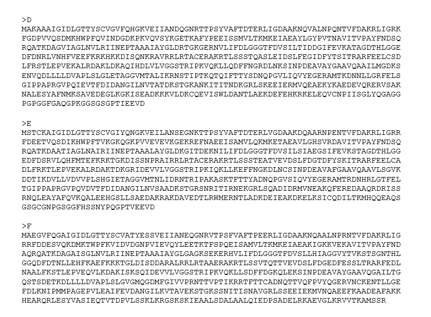 Solved You are given 6 protein sequences of high similarity | Chegg.com