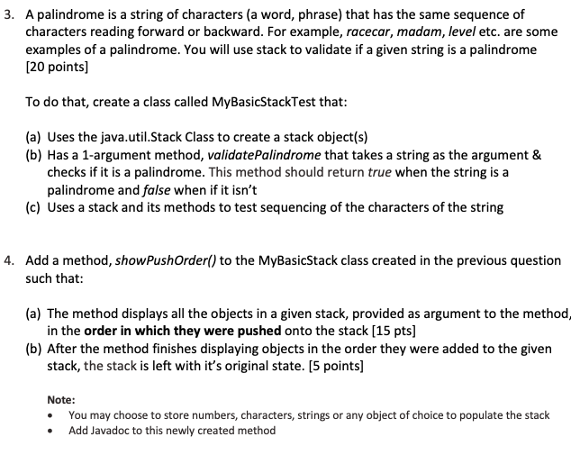 Solved 3 A Palindrome Is A String Of Characters A Word