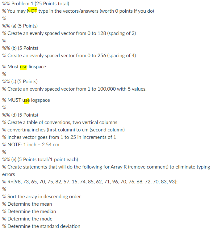 Solved ***Using MATLAB*** | Chegg.com Solved ***Using MATLAB*** | Chegg.com