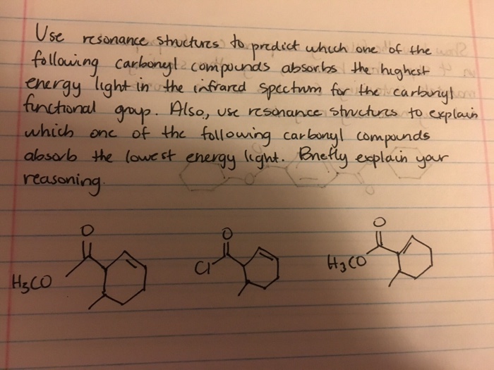 Solved Use resonance structure to predict which one of the | Chegg.com