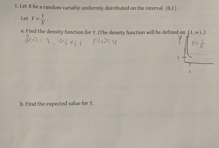 Solved 1. Let X be a random variable uniformly distributed | Chegg.com