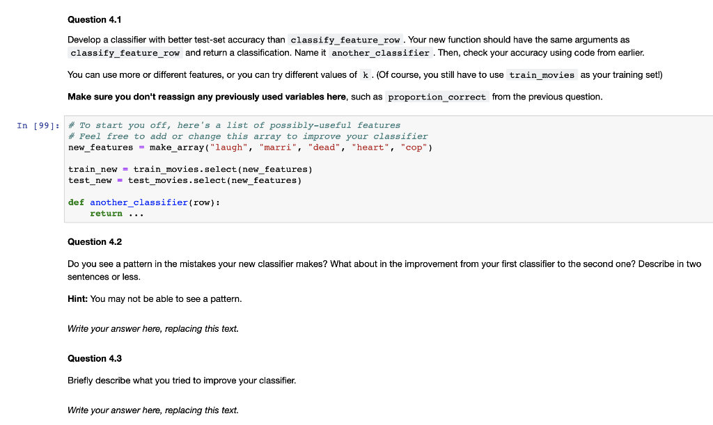 In [3]: # Run this cell to set up the notebook, but | Chegg.com