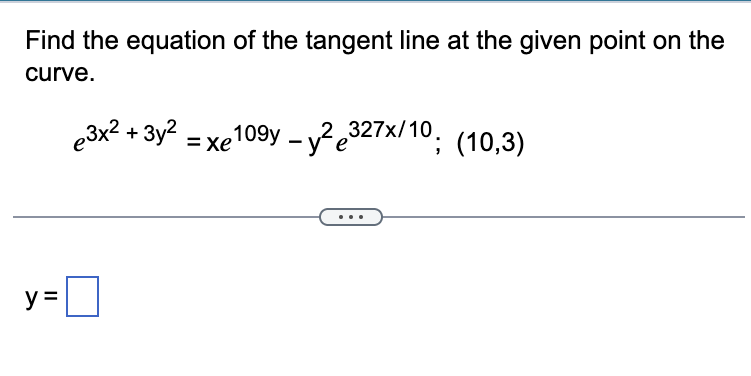 Solved Find the equation of the tangent line at the given | Chegg.com