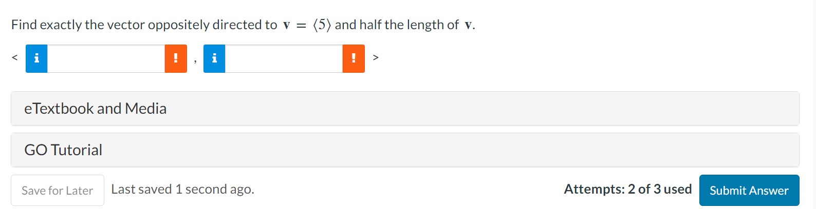 Solved Find exactly the vector oppositely directed to v= 5 | Chegg.com