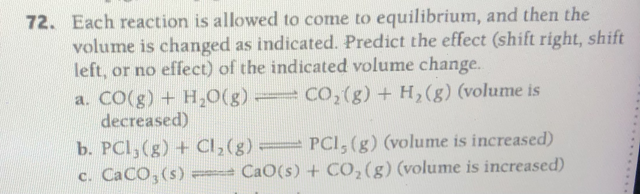 Solved Each reaction is allowed to come to equilibrium, and | Chegg.com