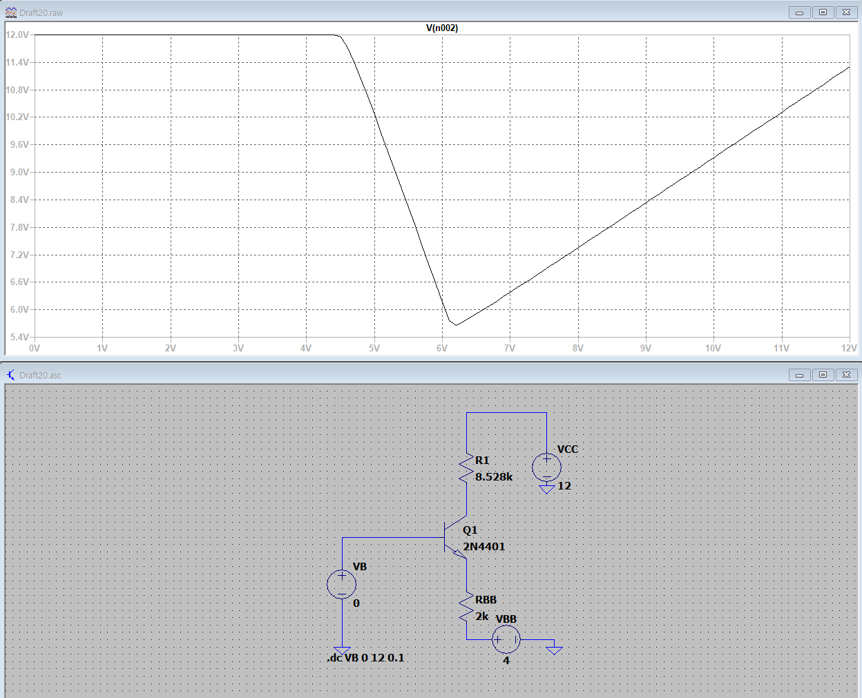Solved why this VTC of BJT(CB amp) is weird?, Why output | Chegg.com
