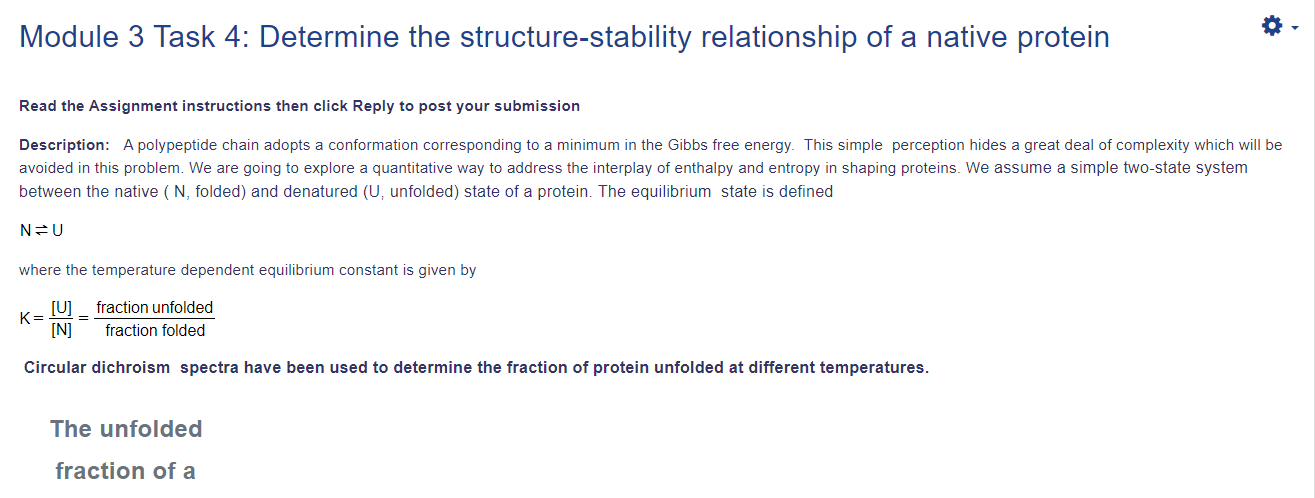 Solved Module 3 ﻿Task 4: Determine the structure-stability | Chegg.com
