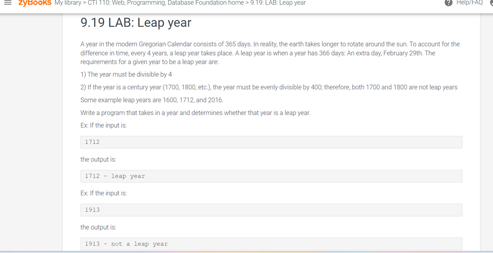 Solved A year in the modern Gregorian Calendar consists of | Chegg.com