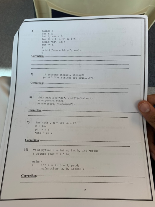 Solved 6 main int alli int i, sum-0 for (i-1; i