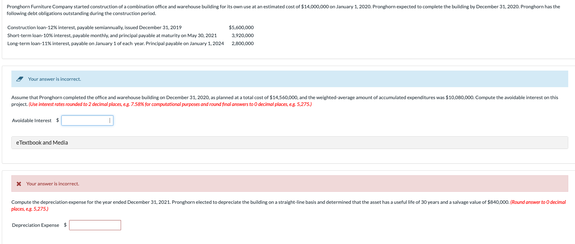 Solved Pronghorn Furniture Company started construction of a | Chegg.com