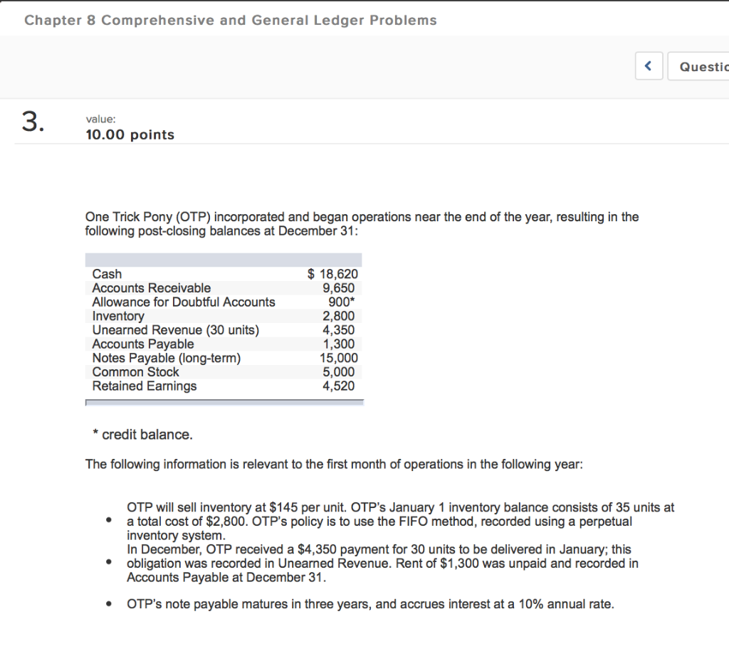 Solved Chapter 8 Comprehensive and General Ledger Problems | Chegg.com
