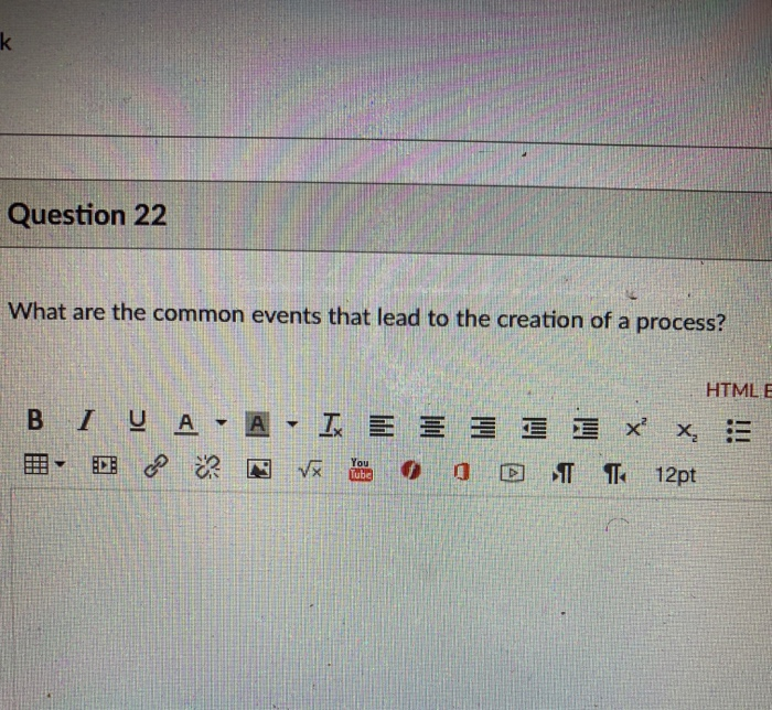 Solved Question 22 What are the common events that lead to | Chegg.com