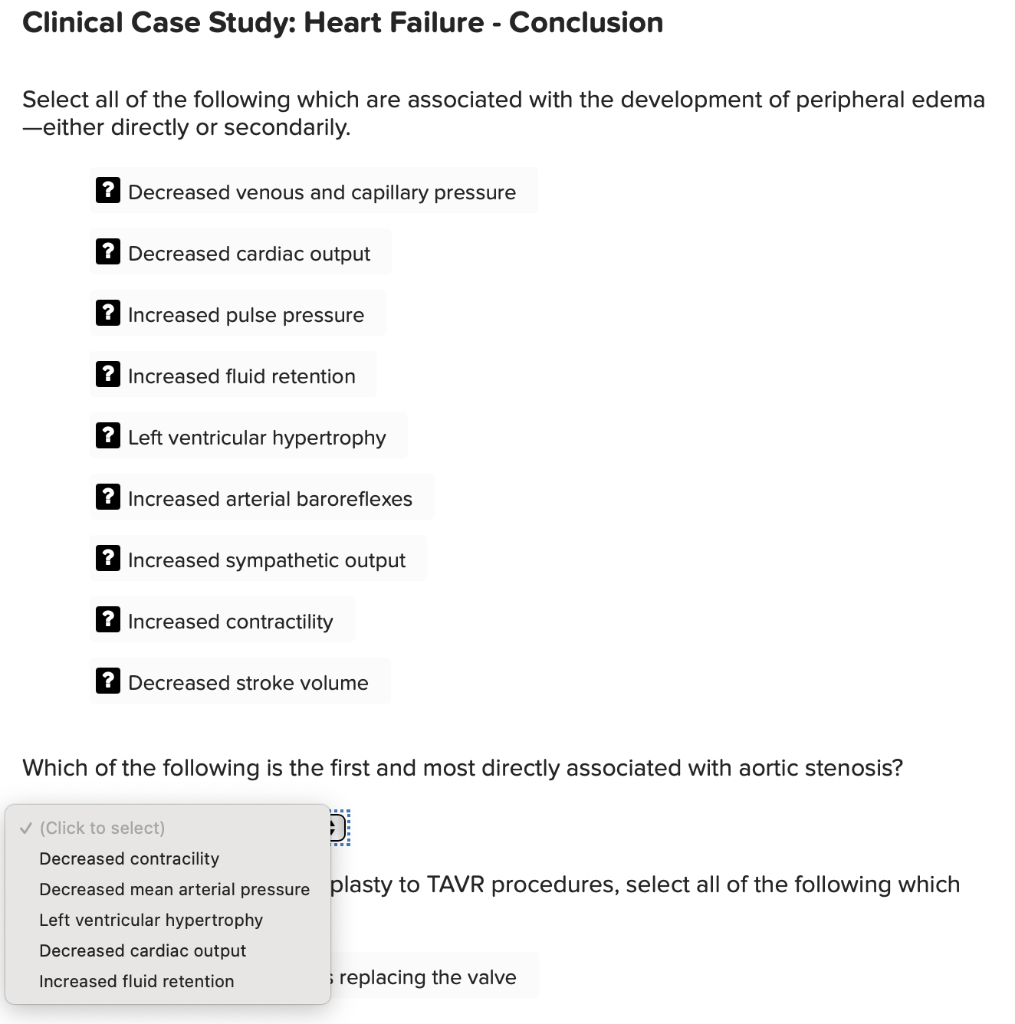 Solved Clinical Case Study: Heart Failure - Conclusion | Chegg.com