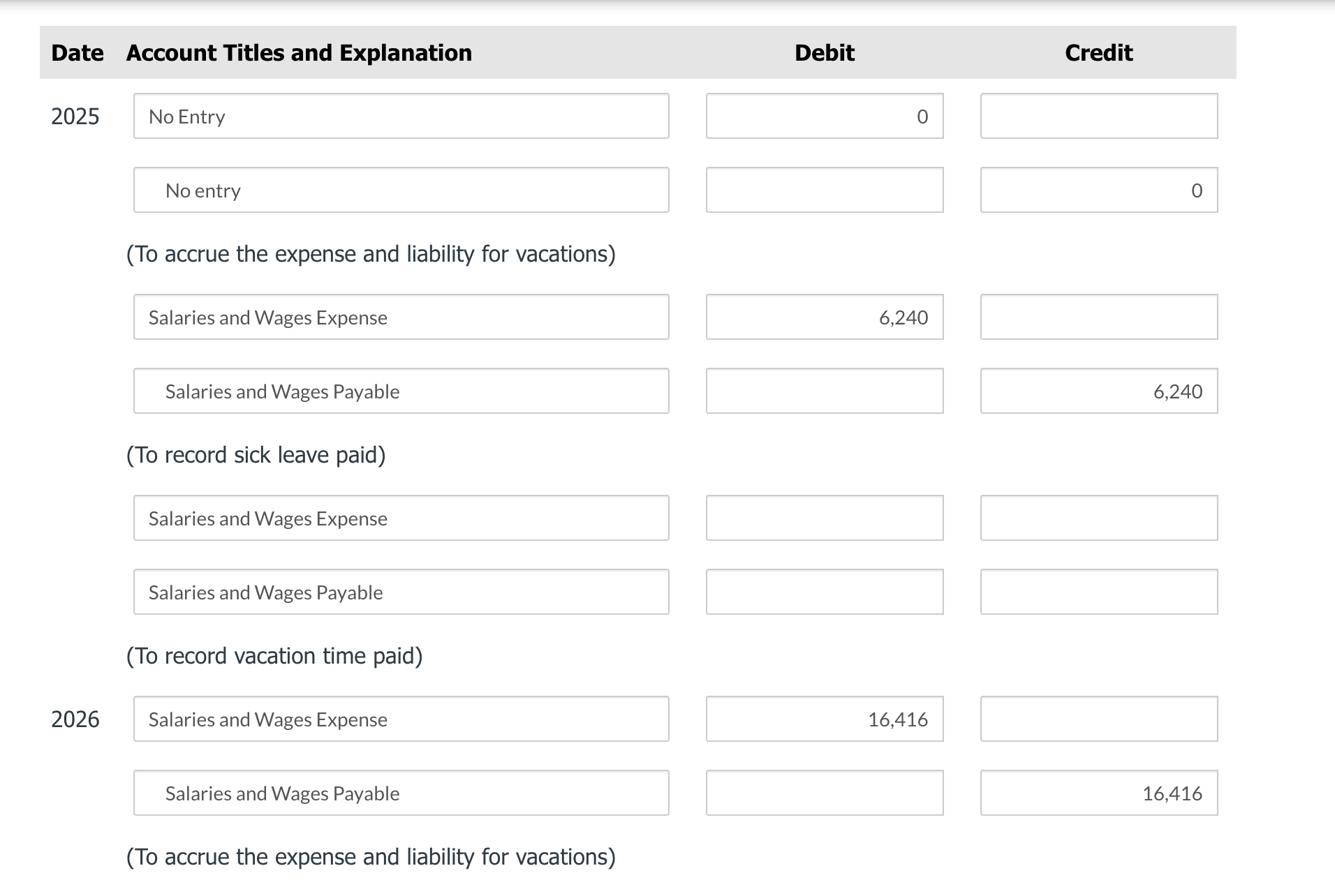[Solved]: Help needed with journal entries Date Account Ti