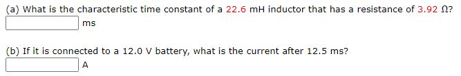 Solved (a) What is the characteristic time constant of a | Chegg.com
