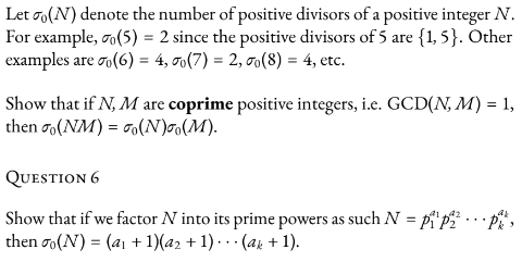 Solved Need help with question 6:Show that if we factor N | Chegg.com