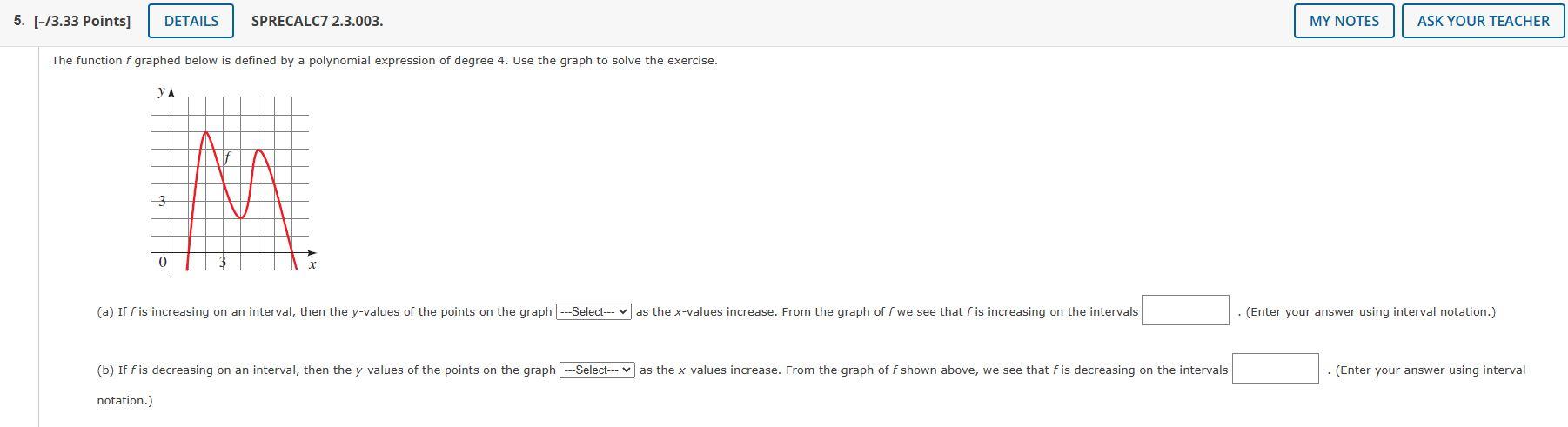 Solved (a) If f is increasing on an interval, then the | Chegg.com