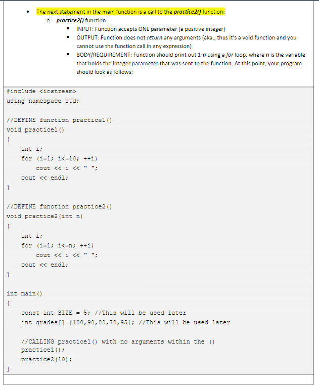 Solved 1. Using Visual Studio, or Xcode, create a new empty | Chegg.com