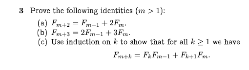 Solved In the following problems, Fn stands for the n-th | Chegg.com