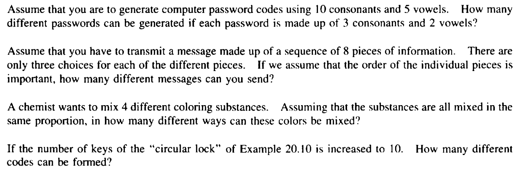 Solved Assume that you are to generate computer password | Chegg.com