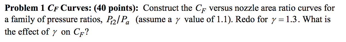 Solved Problem 1 CF Curves: (40 points): Construct the CF | Chegg.com