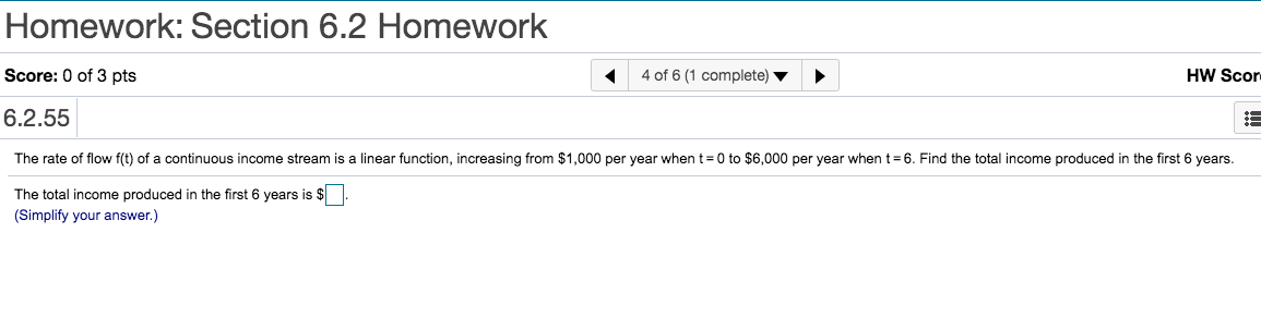 Solved Homework Section 6 2 Homework Save Score 0 Of 5 Pts
