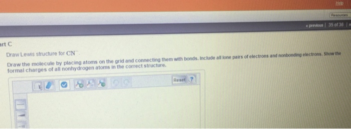 Solved Draw Lewis structure for CN^- Draw the molecule by | Chegg.com