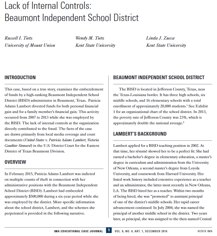 Solved 5. What type of monitoring activities should BISD | Chegg.com