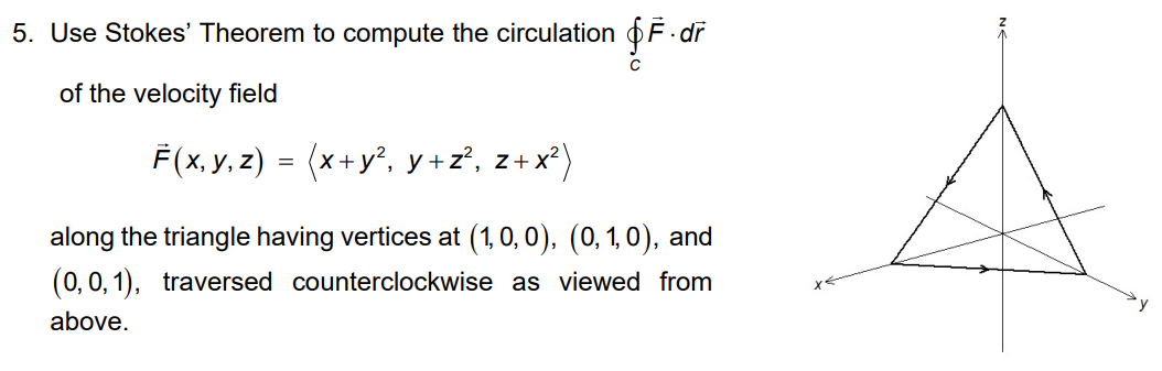 Solved use stokes theorem to compute the circulation of the | Chegg.com