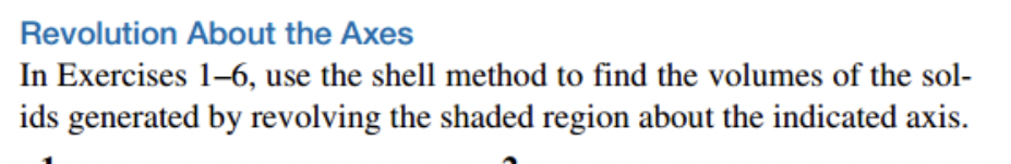 Solved Revolution About the Axes In Exercises 1-6, use the | Chegg.com