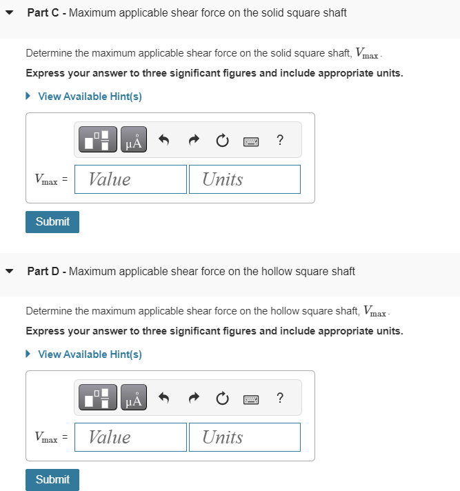 Solved The two square cross sections shown below (Figure 1) | Chegg.com