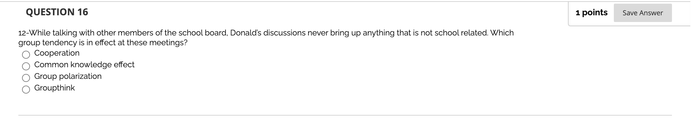 Solved QUESTION 16 1 points Save Answer 12-While talking | Chegg.com