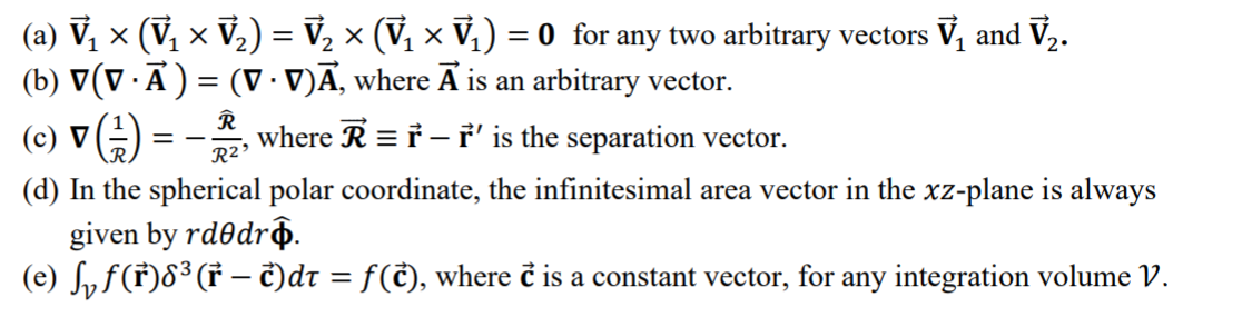 Solved R (a) Ỹ(xV2) = V2 * (;) = 0 for any two arbitrary | Chegg.com