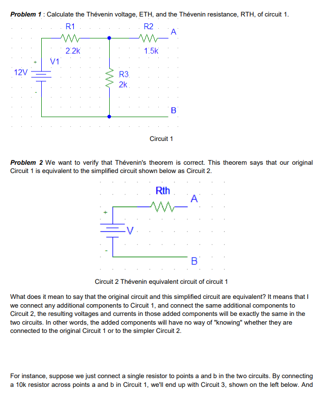 Solved Problem 1:Calculate the Thévenin voltage, ETH, and | Chegg.com