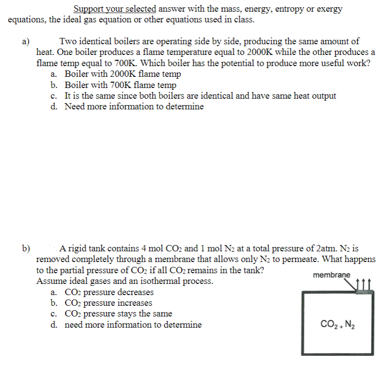 Solved Support your selected answer with the mass, energy, | Chegg.com